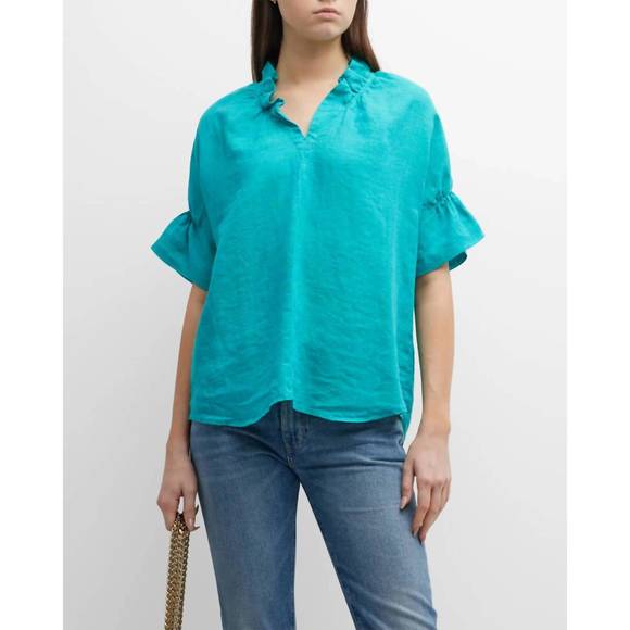 Finley | Tops | New Finley Crosby Top In Jade Linen | Poshmark